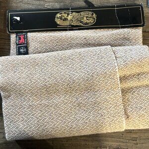 Vintage | Art | Vintage Welsh Wool Chevron Fabric Pure New British Coat ...
